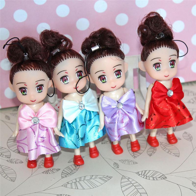 Buy Mini Doll Key Chain Kids Plush Baby Dolls Keychain Soft Toys ...