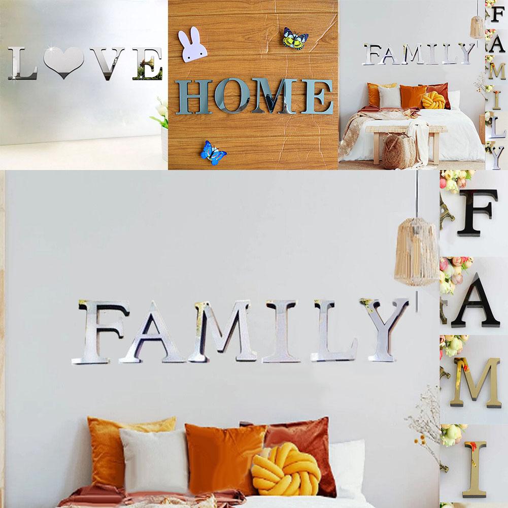 Art Decor Wall Sticker Furniture Letters Love Home Tiles uygun fiyatlı ...