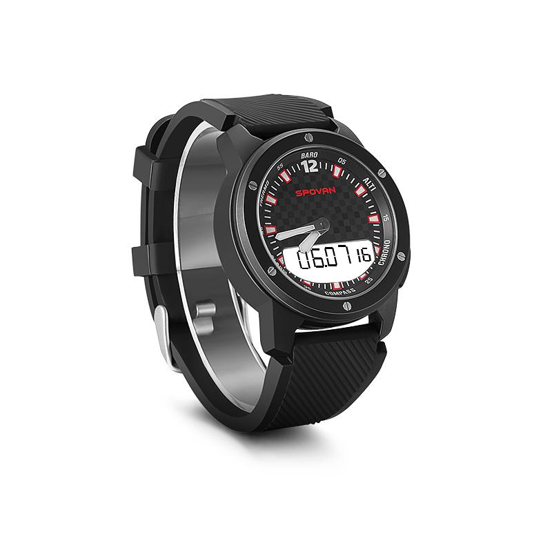 Buy SPOVAN GEMINI Double Display Watch With Compass/Waterproof/LED ...