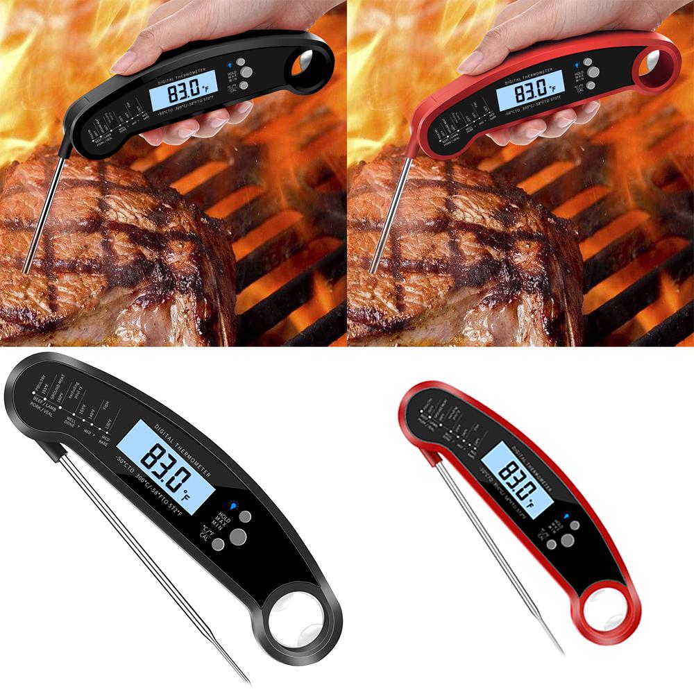 Digital Meat Thermometer-Best Waterproof Instant Read Thermometer with ...