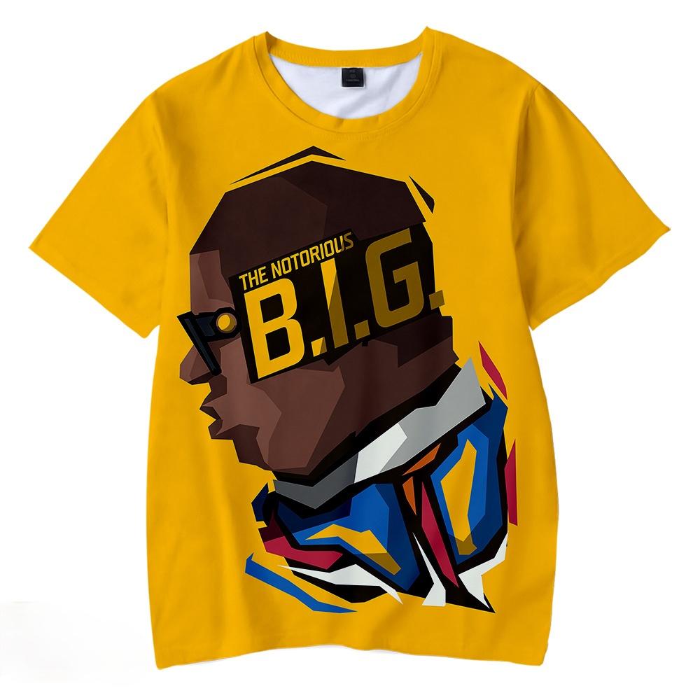 Buy Movie Protagonist Singer B.I.G BIGGIE 3D Printed T-shirt Men/women ...