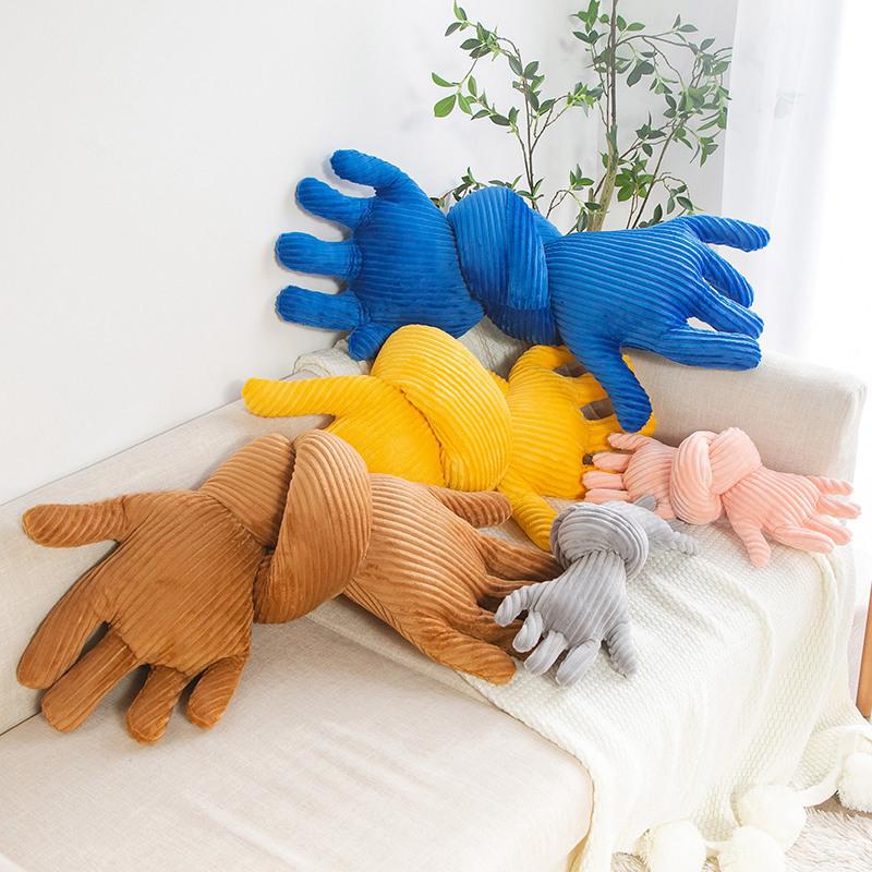 Buy Hand Shape Throw Pillow Funny Arm Shape Pillows Ins Sofa Decorative ...