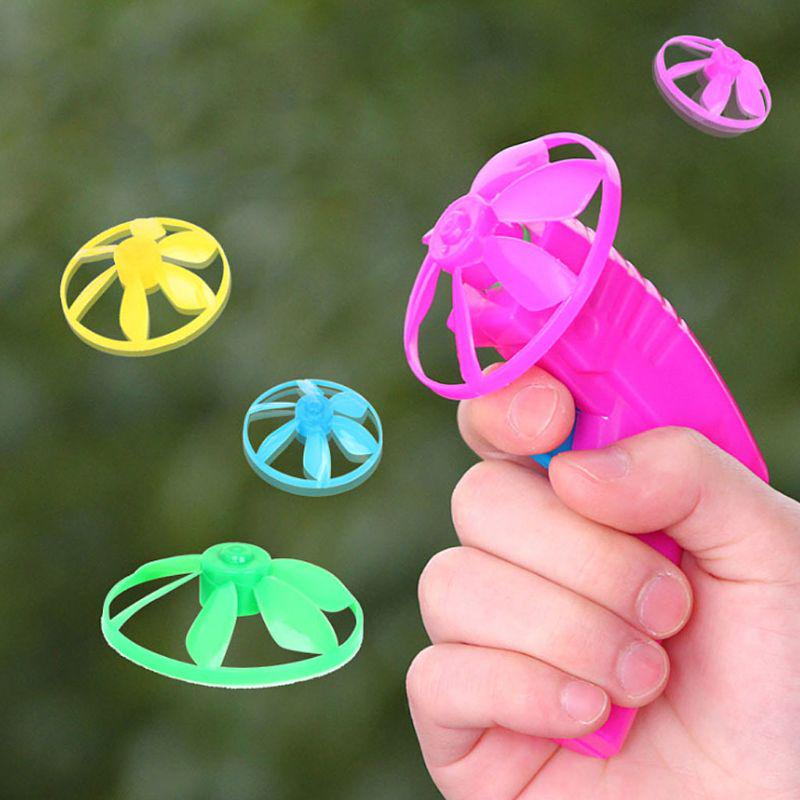 Buy Rotating Disc Kids Toys Flying Rotation Plate Pistol Plastic ...