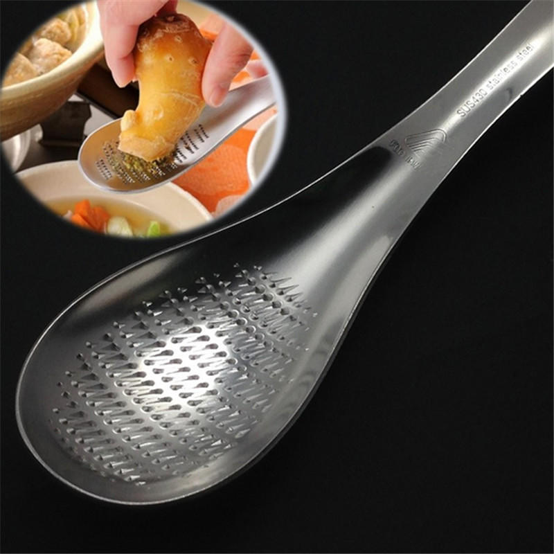 Cheap Spoon Shape Lemon Zester Mixer Ginger Grater Wasabi Garlic ...