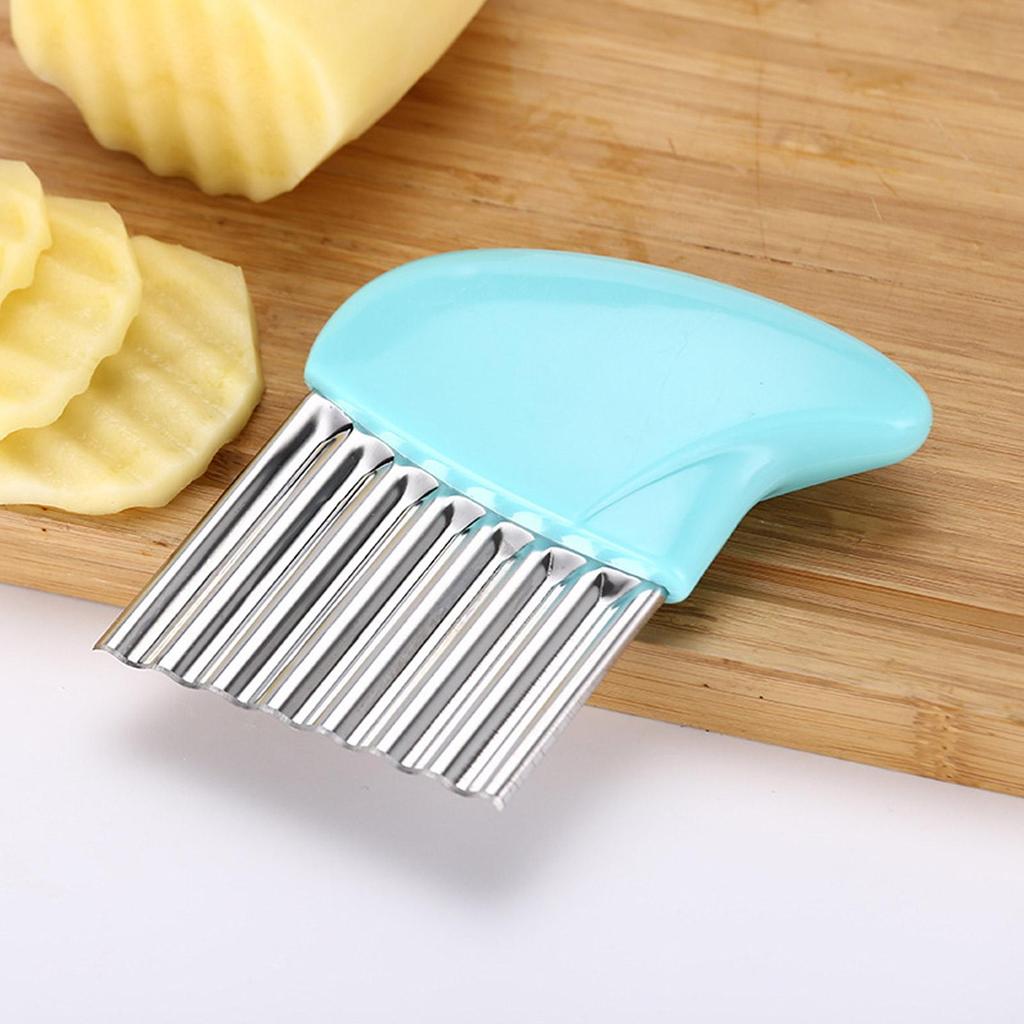 Buy 4 Pieces Stainless Steel Crinkle Cutter,Multifunctional Wavy ...