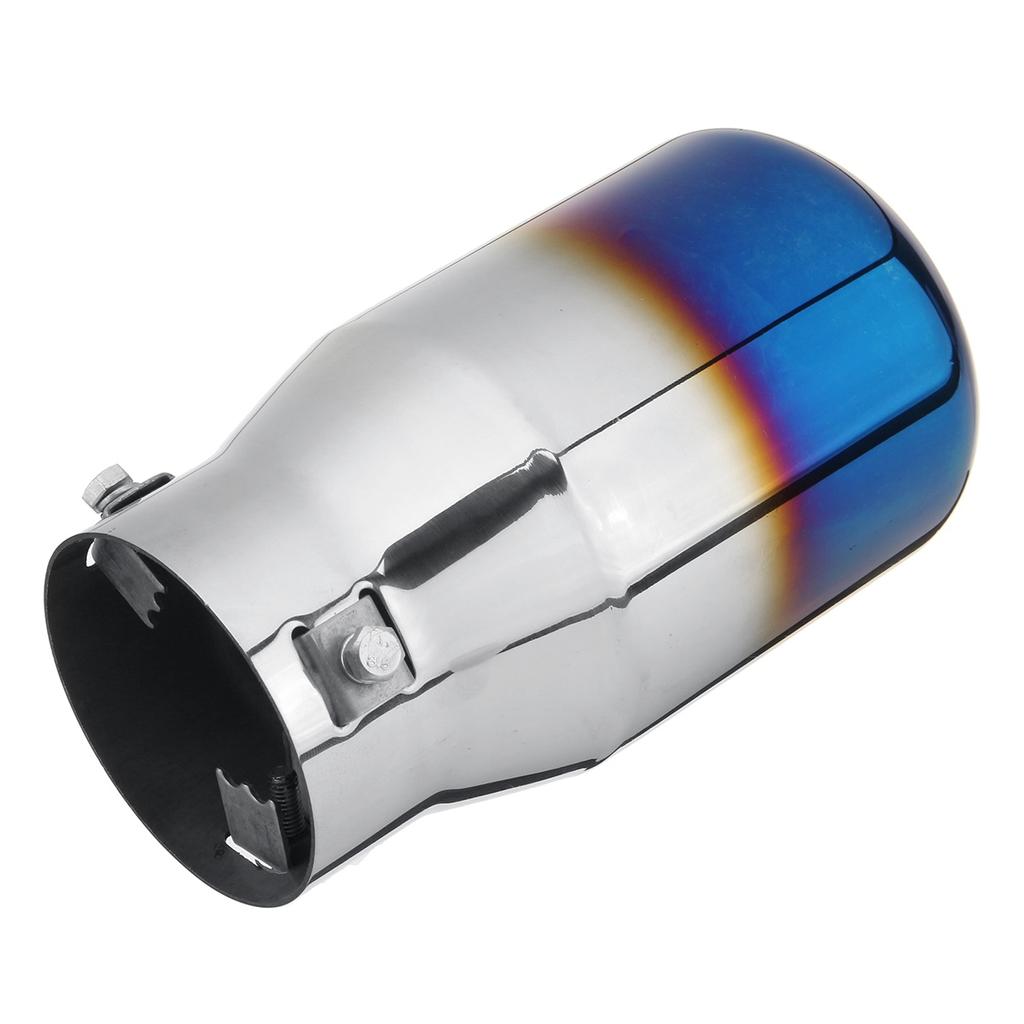 Buy 1/2PCS 76MM Universal Stainless Steel Car Rear Round Exhaust End ...