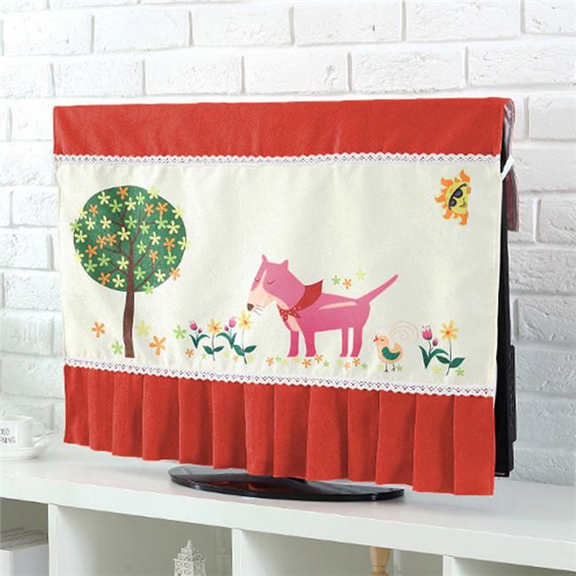 Buy TV Covers Cover TV Decorative Hood Curtain Decoration Print Cute ...