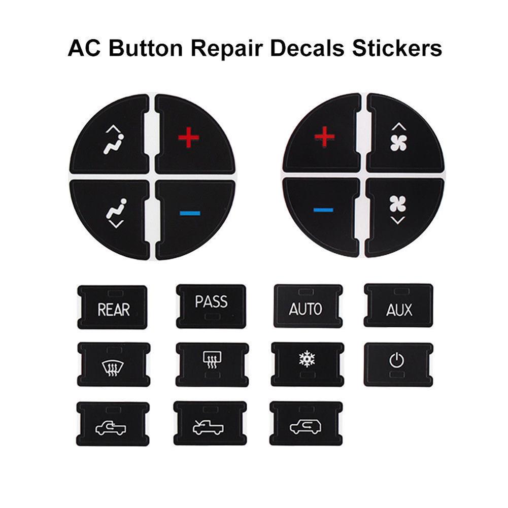 Buy Replacement Button PVC Decal Durable Vehicle Keys Car 31 Dash ...