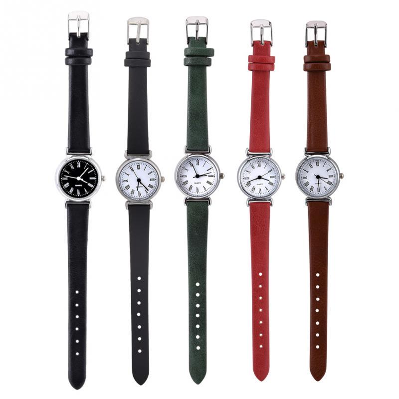 Buy Exquisite Small Simple Fashion Women Dress Watch Retro Leather Mini ...