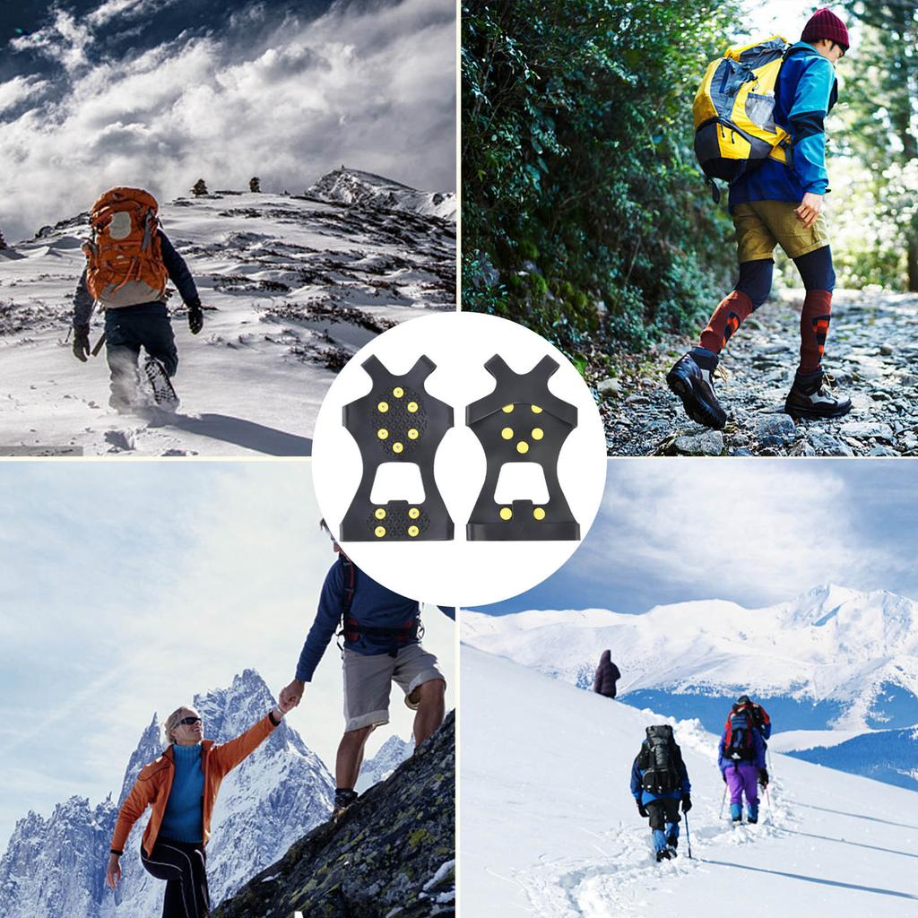 Cheap Outdoor 10-tooth Crampons Snow Non-slip Shoe Cover Ice And Snow ...