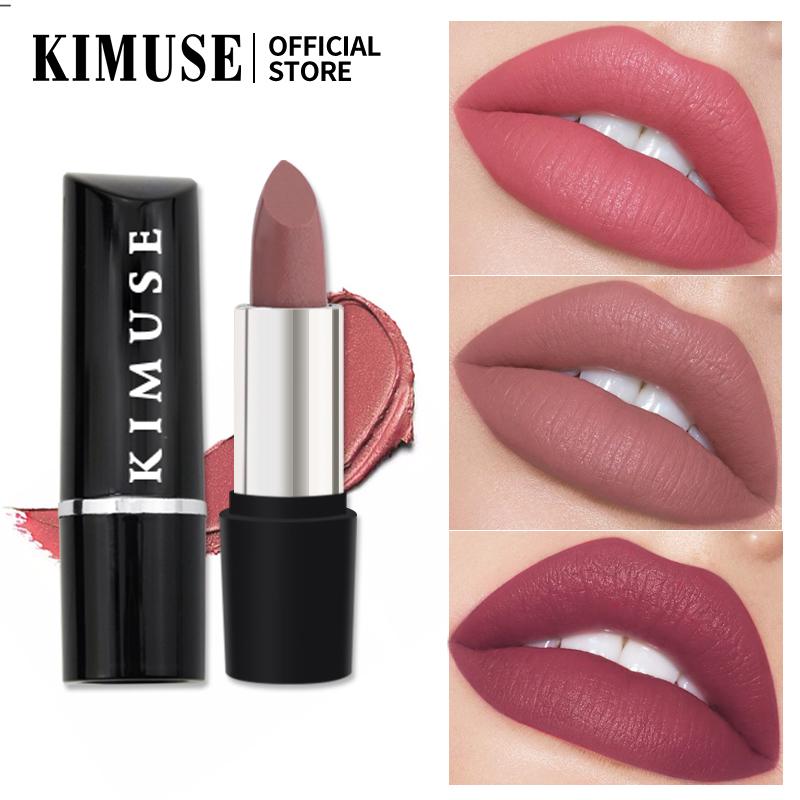 Buy Kimuse Brand Makeup Lipstick Matte Long Lasting Waterproof Nude ...