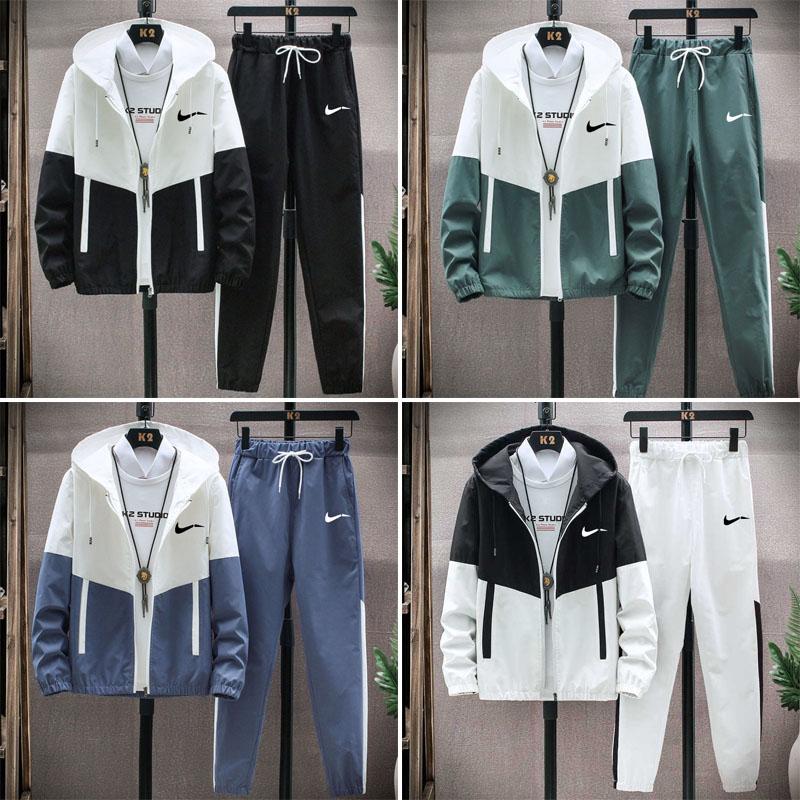 Buy Top Long Sleeve Suit Hoodie Sports Casual Color Combination Two ...