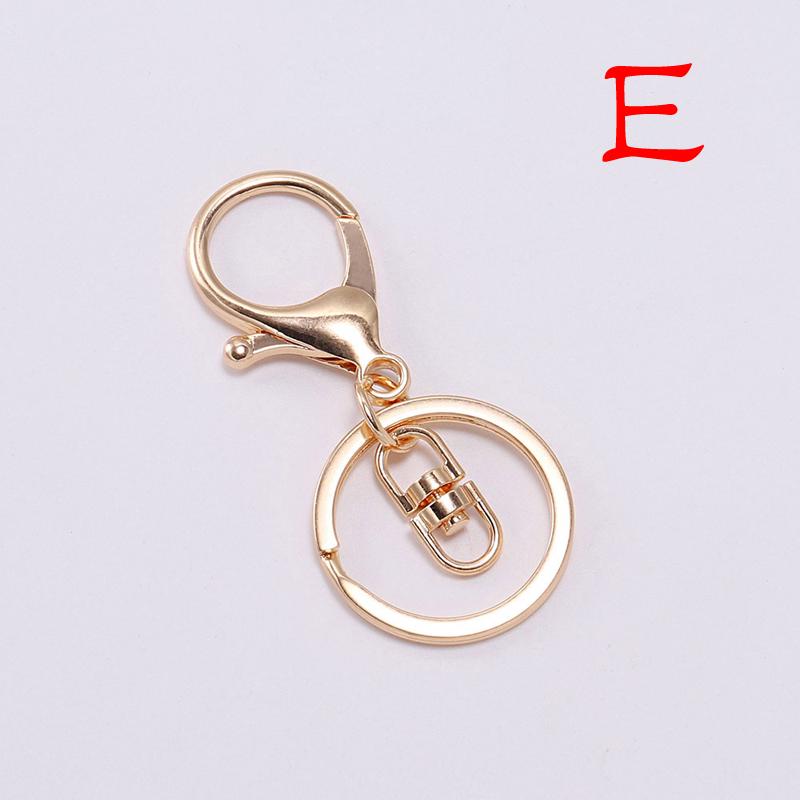 Buy 5PCs Splits Lobster Clasp Key Chain Diy Bag Hook Key Ring Metal ...