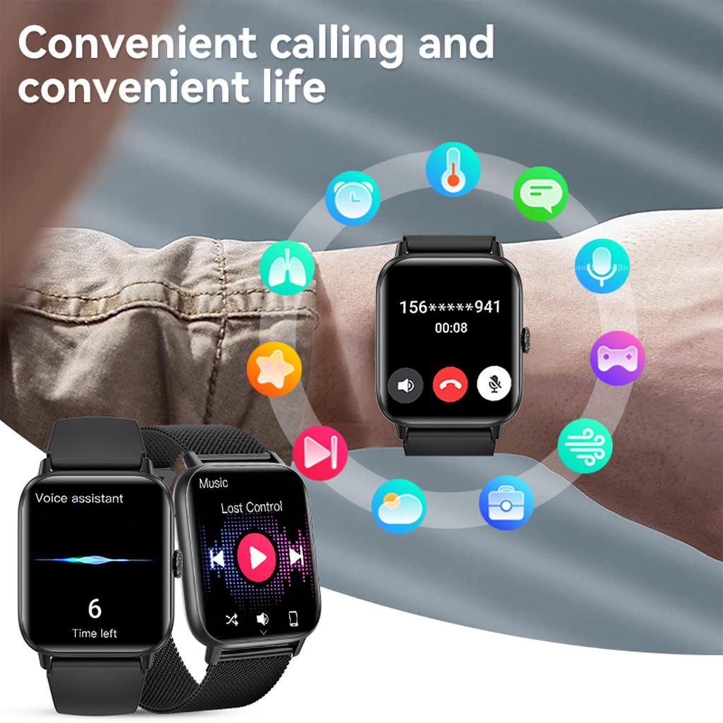 Cheap LIGE Original Genuine Bluetooth Call Smart Watch HD Square Screen ...