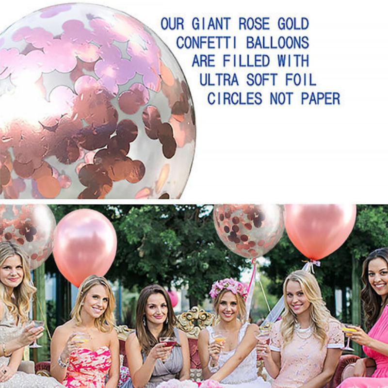 Buy 10pcs Confetti Balon and Metallic Balon Mixed Amazing Sight for ...