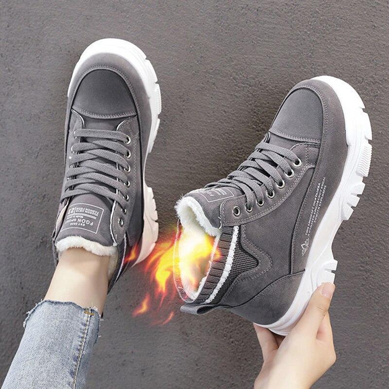 Buy Women Platform Snow Boots Winter Warm Plush Boots Ladies Casual ...