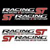 Buy 2pcs/set ST RACING Decal Vinyl Car Stickers Auto Waist Line Door ...