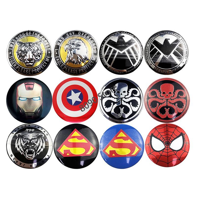 Koop 4pcs 56mm car hub cap stickers car wheel logo badge decoration car ...