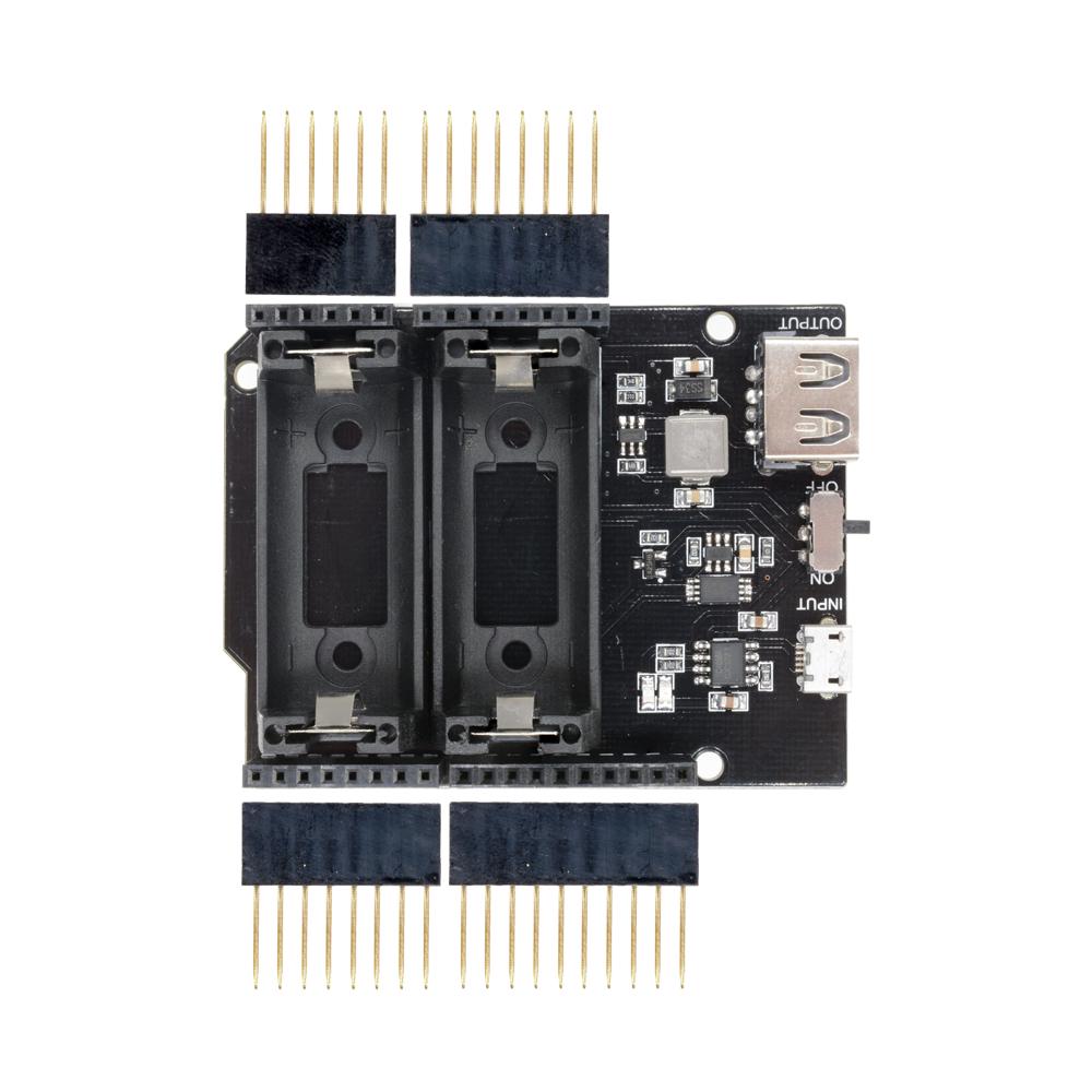 Buy ESP32 ESP8266 Dual Output 18650 Lithium Battery Shield V3/V8 Micro ...