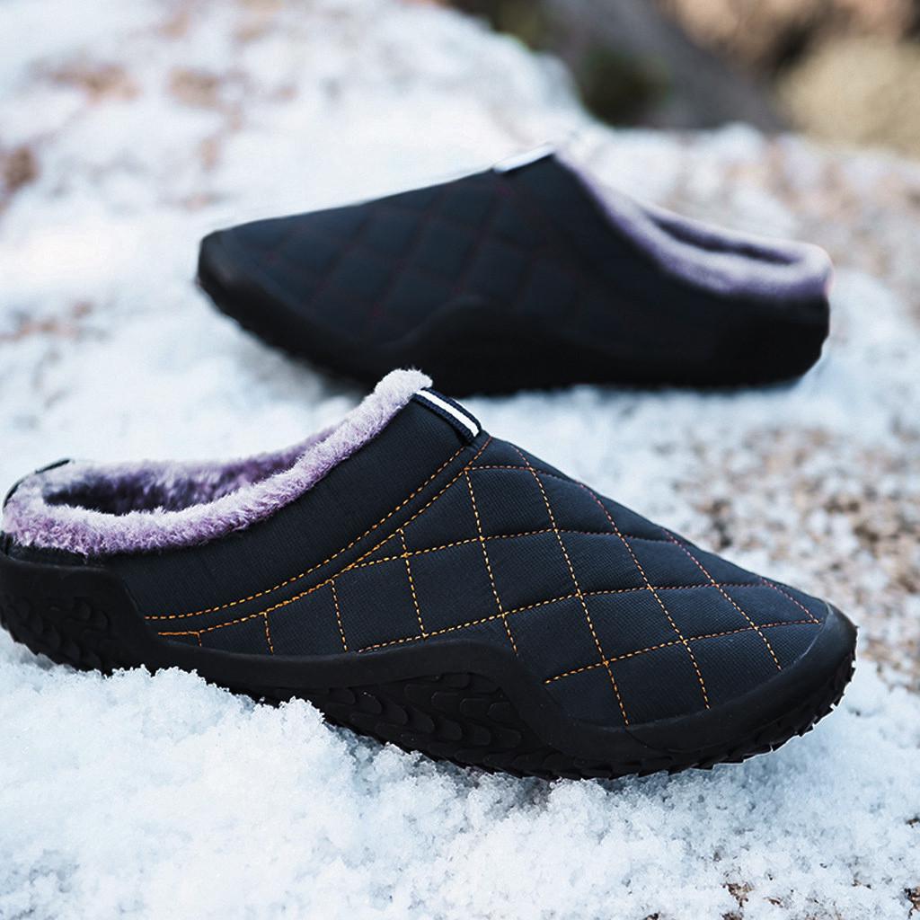Buy Fashion Men's Plus Velvet Warm Outdoor Sports Shoes Waterproof Home ...