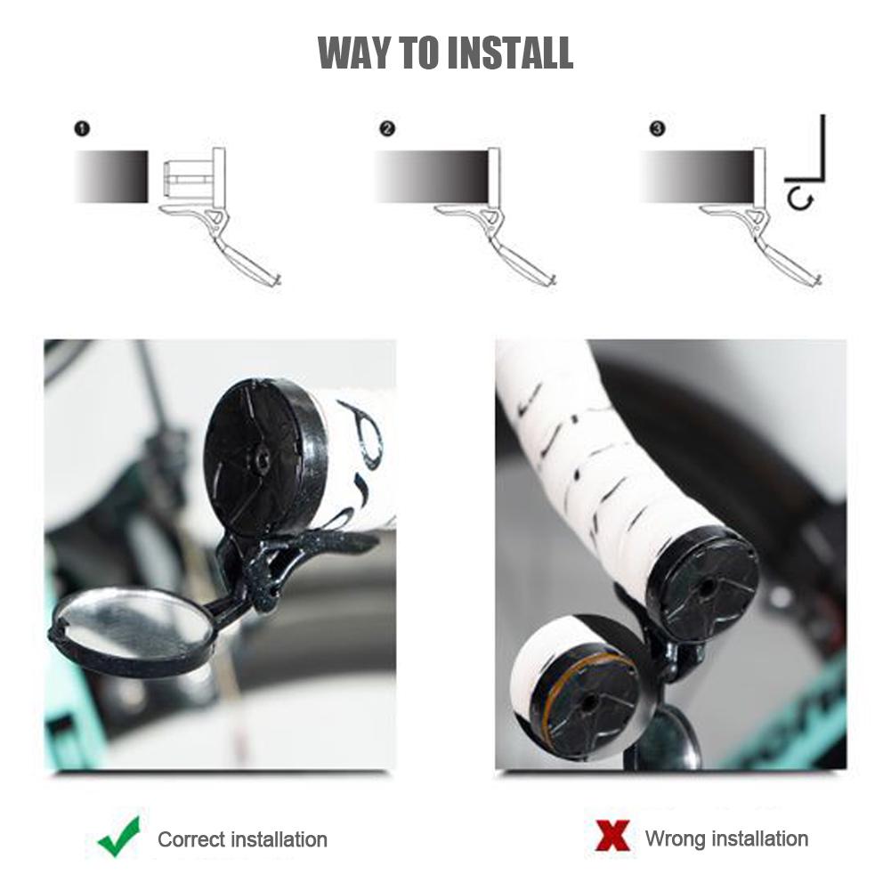 Buy Bicycle Rearview Mirror Bike Equipment Adjustable 360 Degrees ...