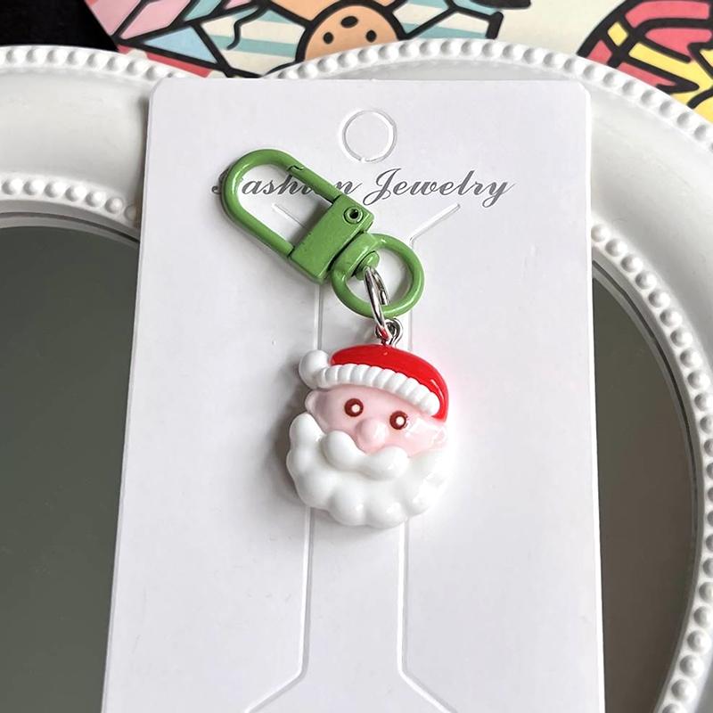 Cute Christmas Key Chain Cartoon Gingerbread Man Santa Snowman Doll ...