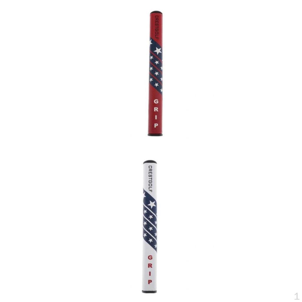 Buy 2pcs Golf Putter Grip Super Light PU Leather Anti Slip Golf Handle ...