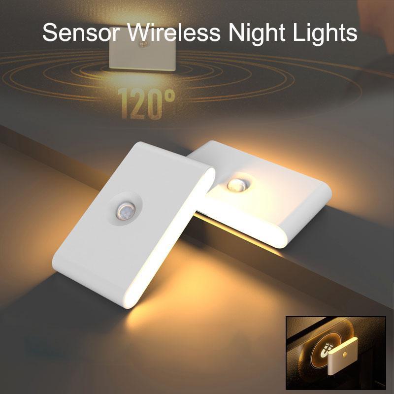 Satın alın LED Motion Sensor Wireless Night Lights Human Induction USB ...