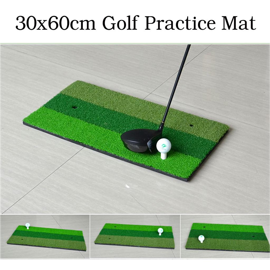 60x30cm Foldable Backyard Golf Mat Rubber Outdoor Indoor Hitting Swing ...