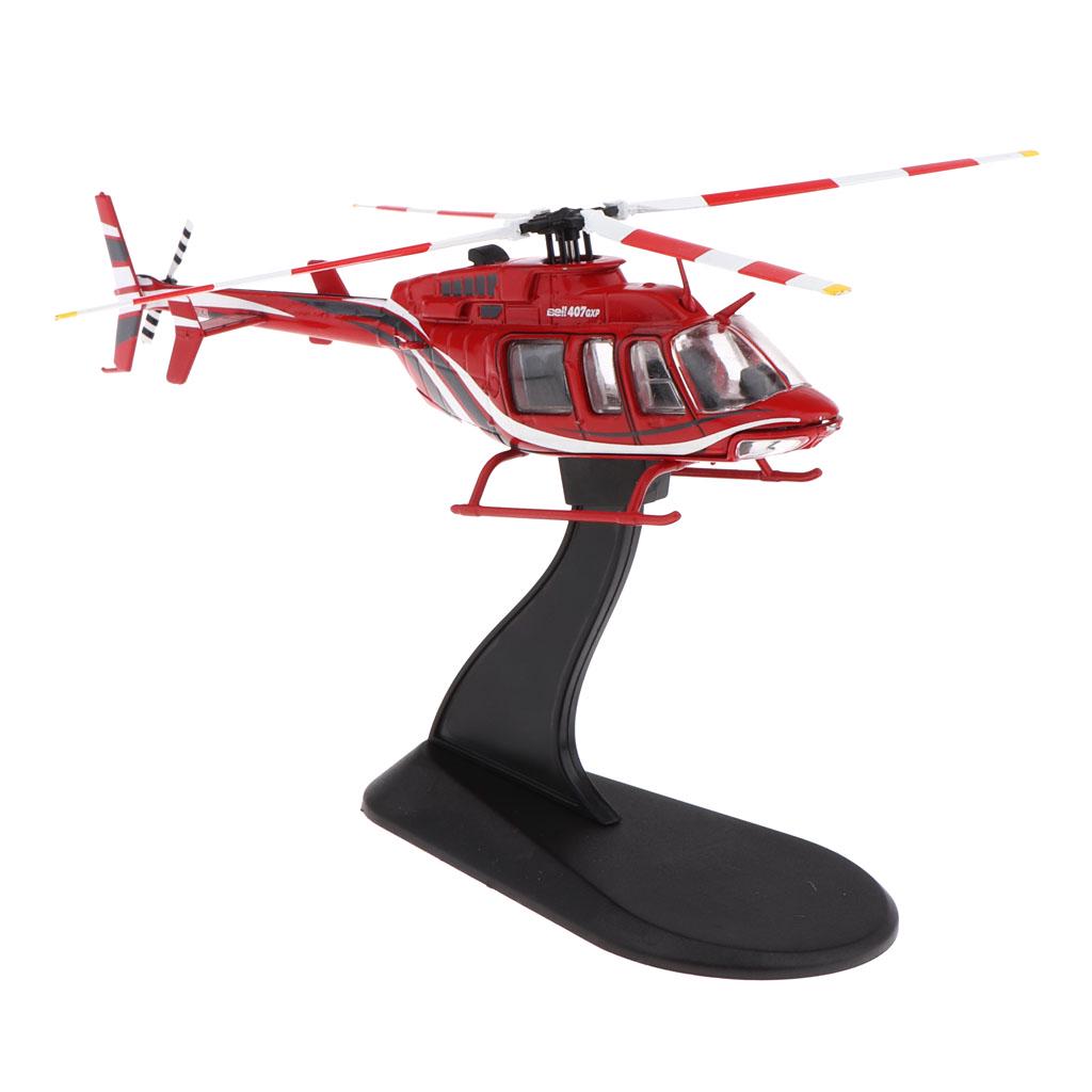 Buy 1:72 Bell 407GX Fighter Aircraft Helicopter Diecast Alloy Military ...