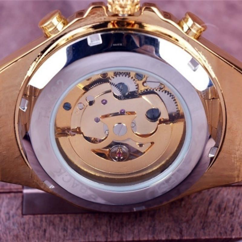 Buy Winner Brand Mens Sport Watches Stainless Steel Band Steampunk ...