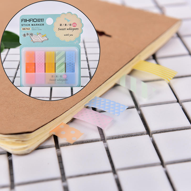 Buy 1Pc Stick Markers Book Page Index Flag Sticky Notes Office School ...