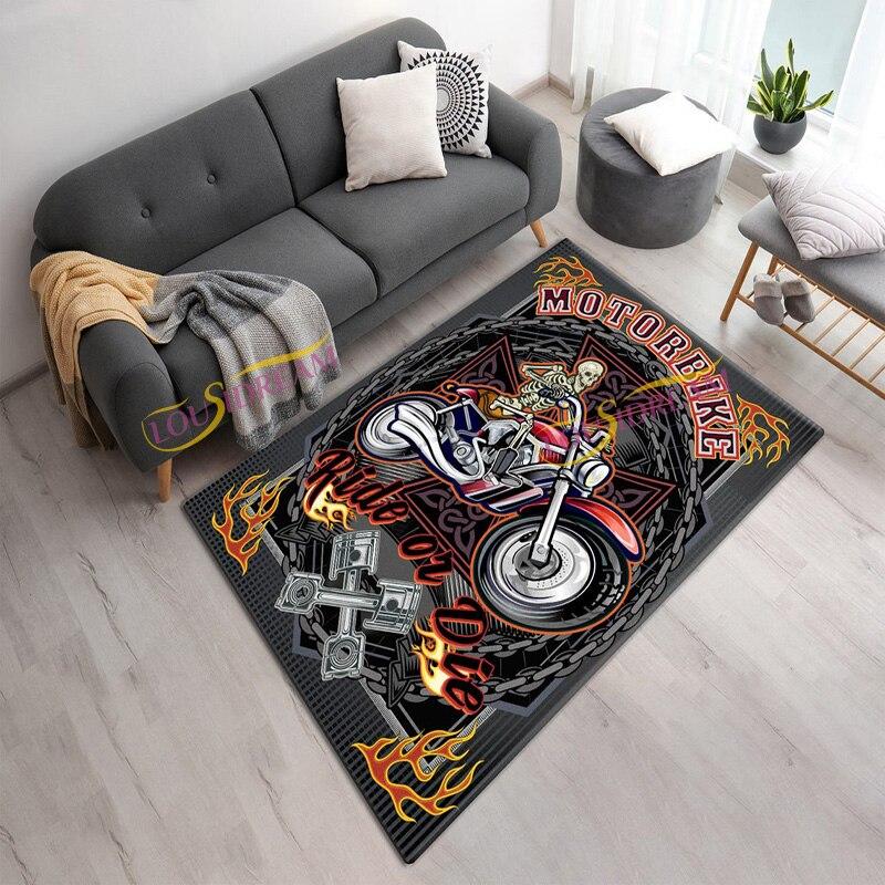 Cheap Personalized Heavy Metal Rug Motorcycle Printed Gift for ...