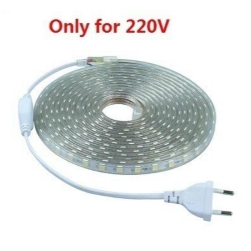 Buy SMD 5050 AC 220V Led Strip Flexible Light 1M/2M/3M/4M/5M + EU Plug ...