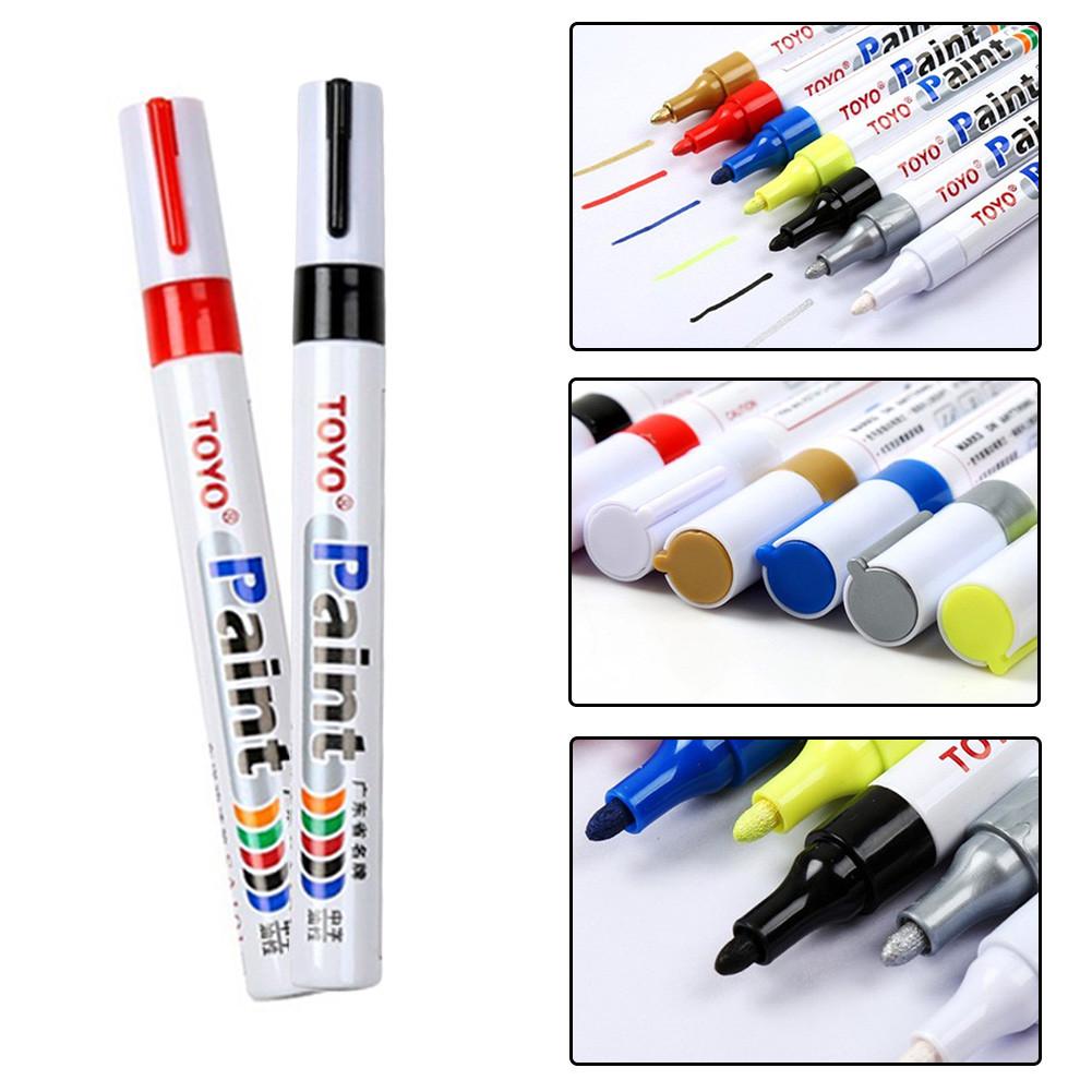 Buy Car Paint Marker Pens Auto Writer Tyre Doodle Pen for Metal Glass ...