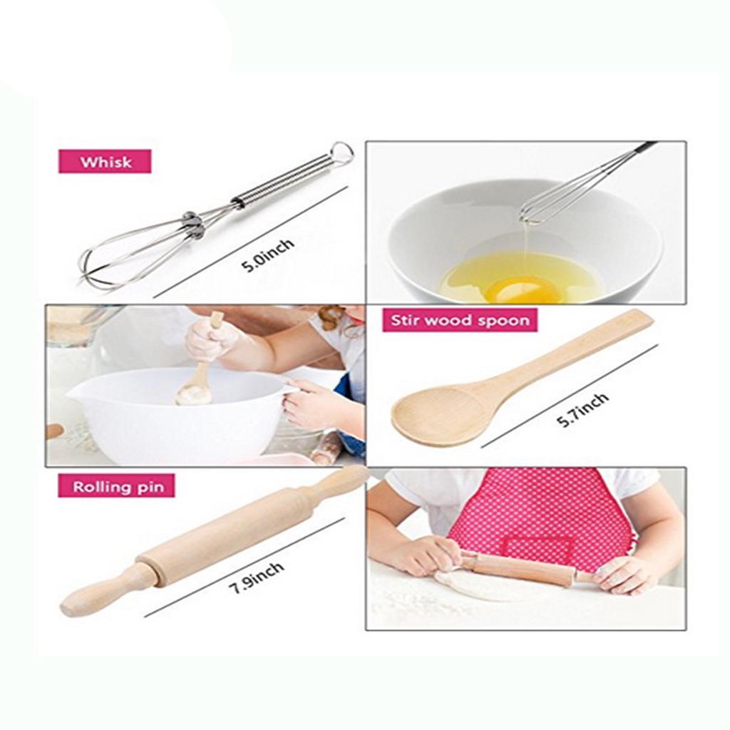 Buy 7 Pieces Kid Chef Role Pretend Play Game Toy Apron Glove Kitchen ...