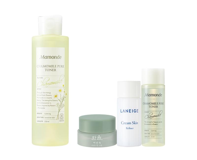 Buy Mamonde Chamomile Pure Toner 250ml Amorepacific Basic Care 3 Set at ...