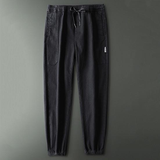 Cheap Elastic Waist Lightweight Trendy Long Simple Men Trousers Spring ...