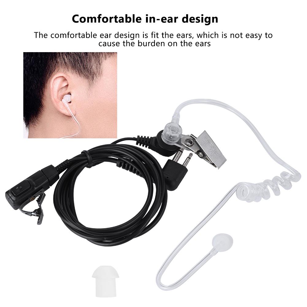 M-head Single-ear Air Duct Walkie-talkie In-ear Headset Acoustic Tube ...
