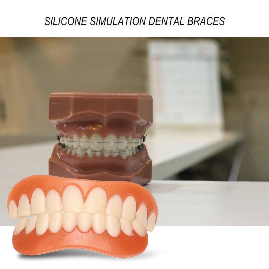 Instant Smile Silicone Simulation Teeth Braces Whitening Teeth Smiley ...