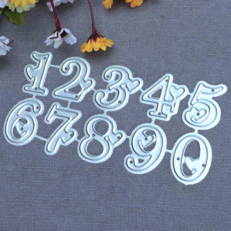 Buy Cute Heart Number Cutting Die,Scrapbooking Metal Embossing Craft ...