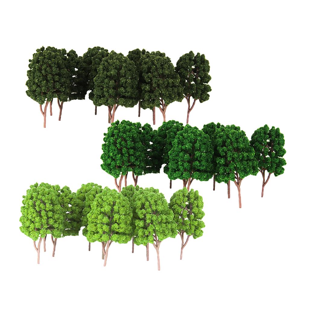 Buy 1/100 HO Scale 30Pieces Green Tree Models Train Railway Street ...