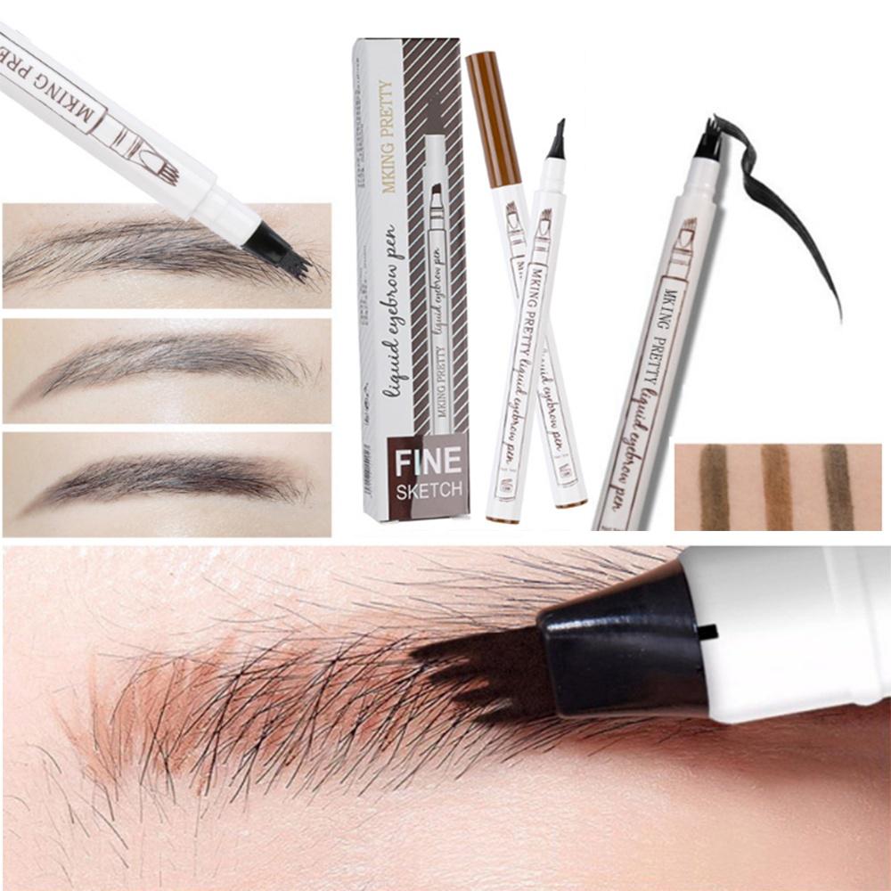 Buy Makeup Microblading Eyebrow Tattoo Pen Fork Tip Sketch Eye Brow ...