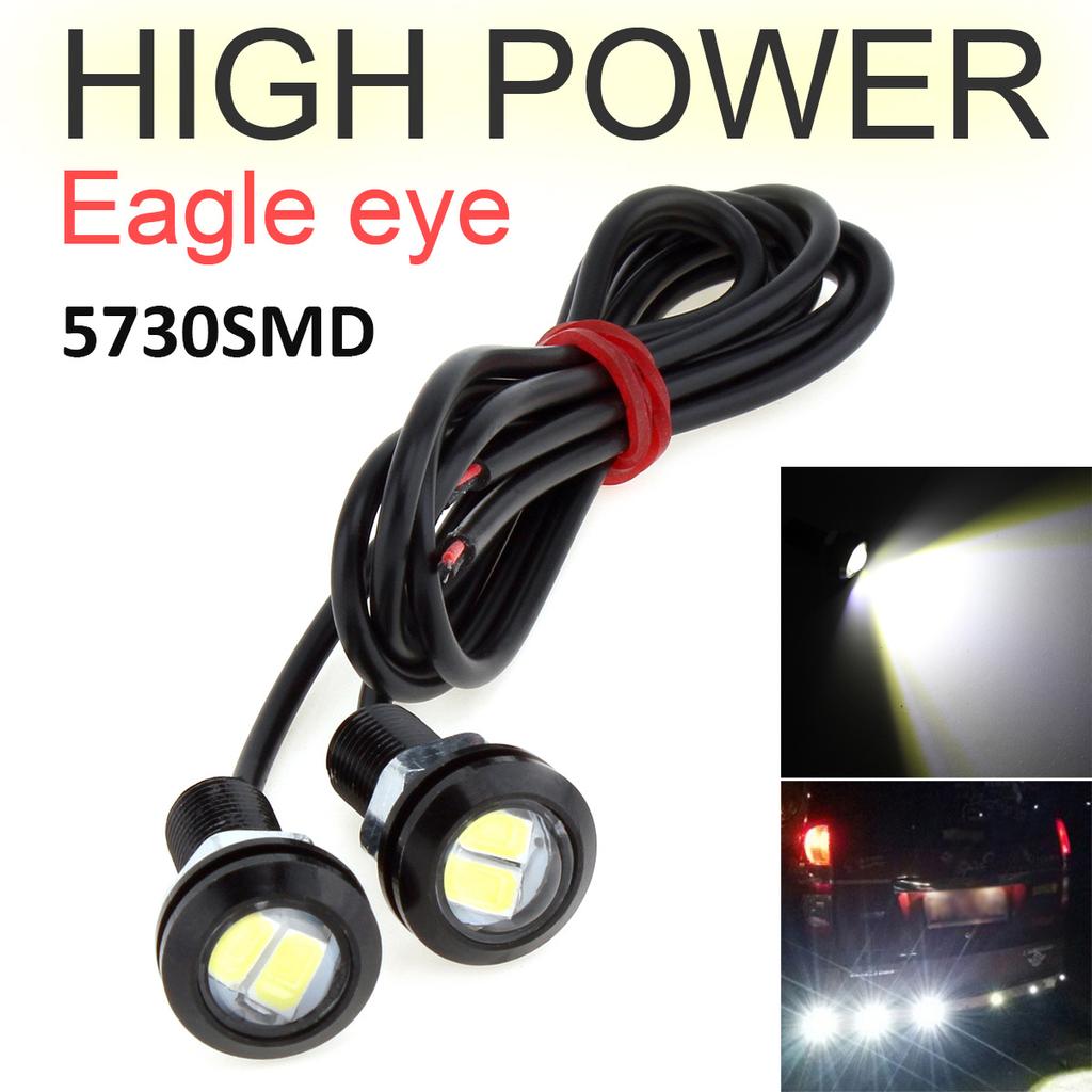Buy 2Pcs LED Eagle Eye Light 5730SMD Car Fog DRL Daytime Reversing ...