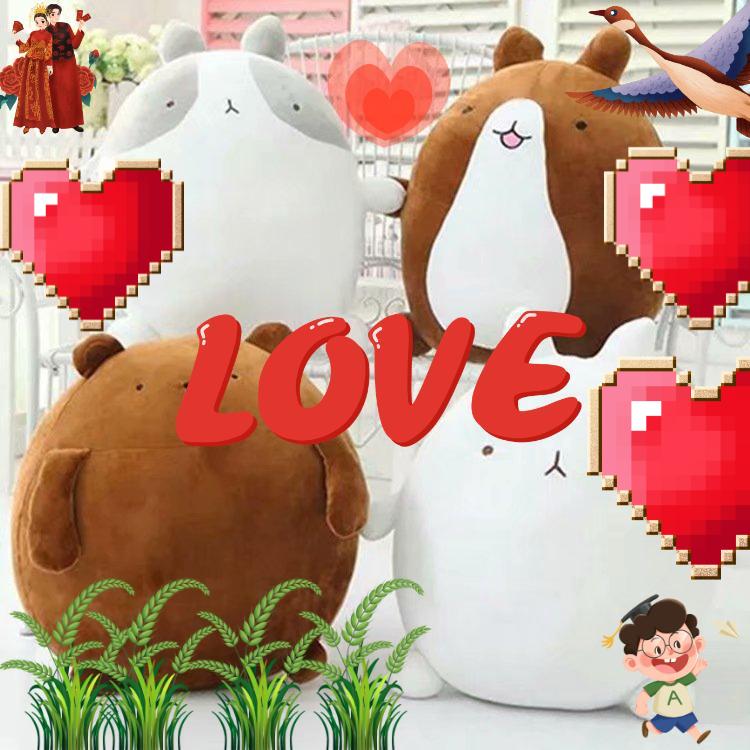 Buy Comic Plush Toy Doll Female Valentines Day Gifts Molang Rabbit Plush Toy Teddy Bear at ...