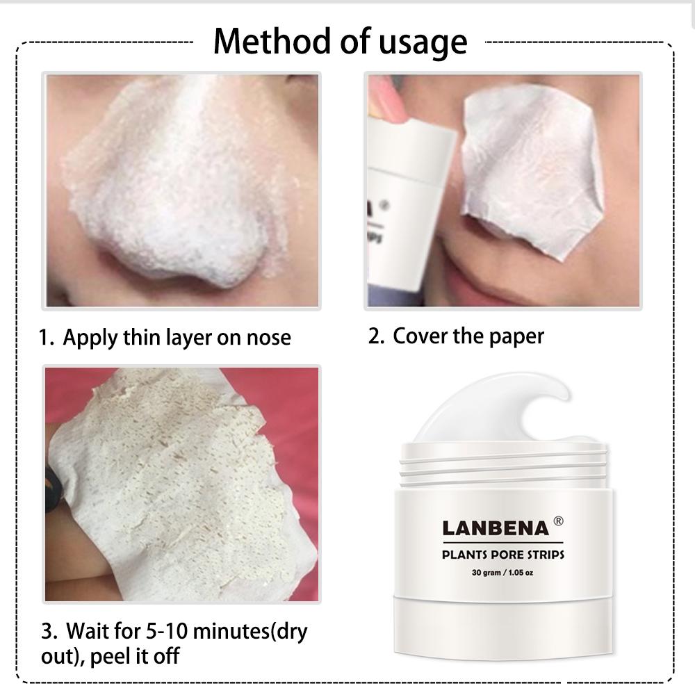 Buy LANBENA Face Mask Blackhead Remover Nose Mask Pore Strip Peeling ...
