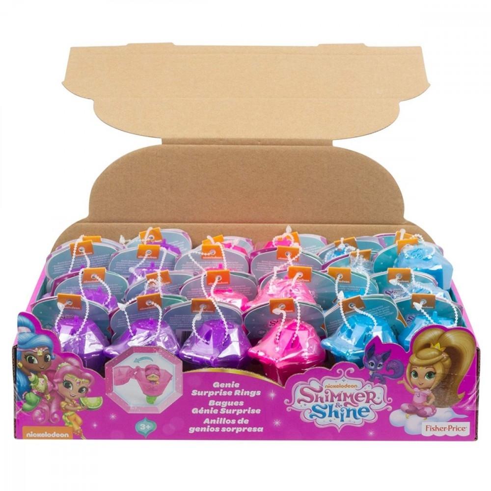 Buy Shimmer & Shine Adjustable Surprise Genie Rings, Children's Toy ...