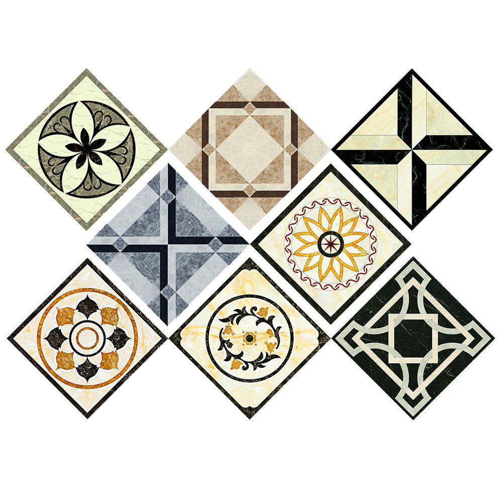 Buy 10pcs 8x8cm DIY Waterproof Fluorescent PVC Ceramic Tile Diagonal ...