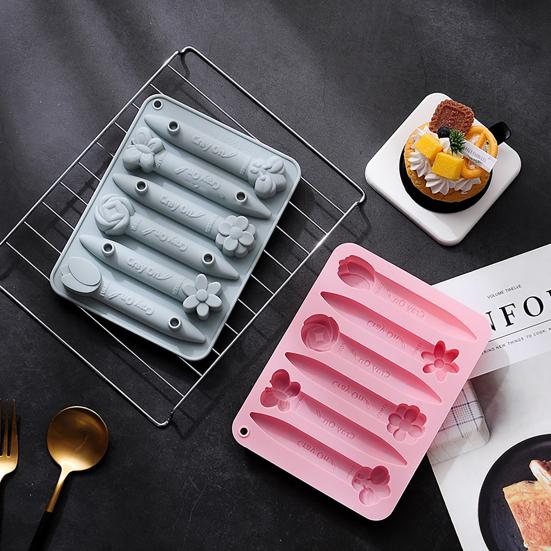 Cheap Non-stick Easy to Demould Pencil Mold Eco-friendly Delicate 6 ...