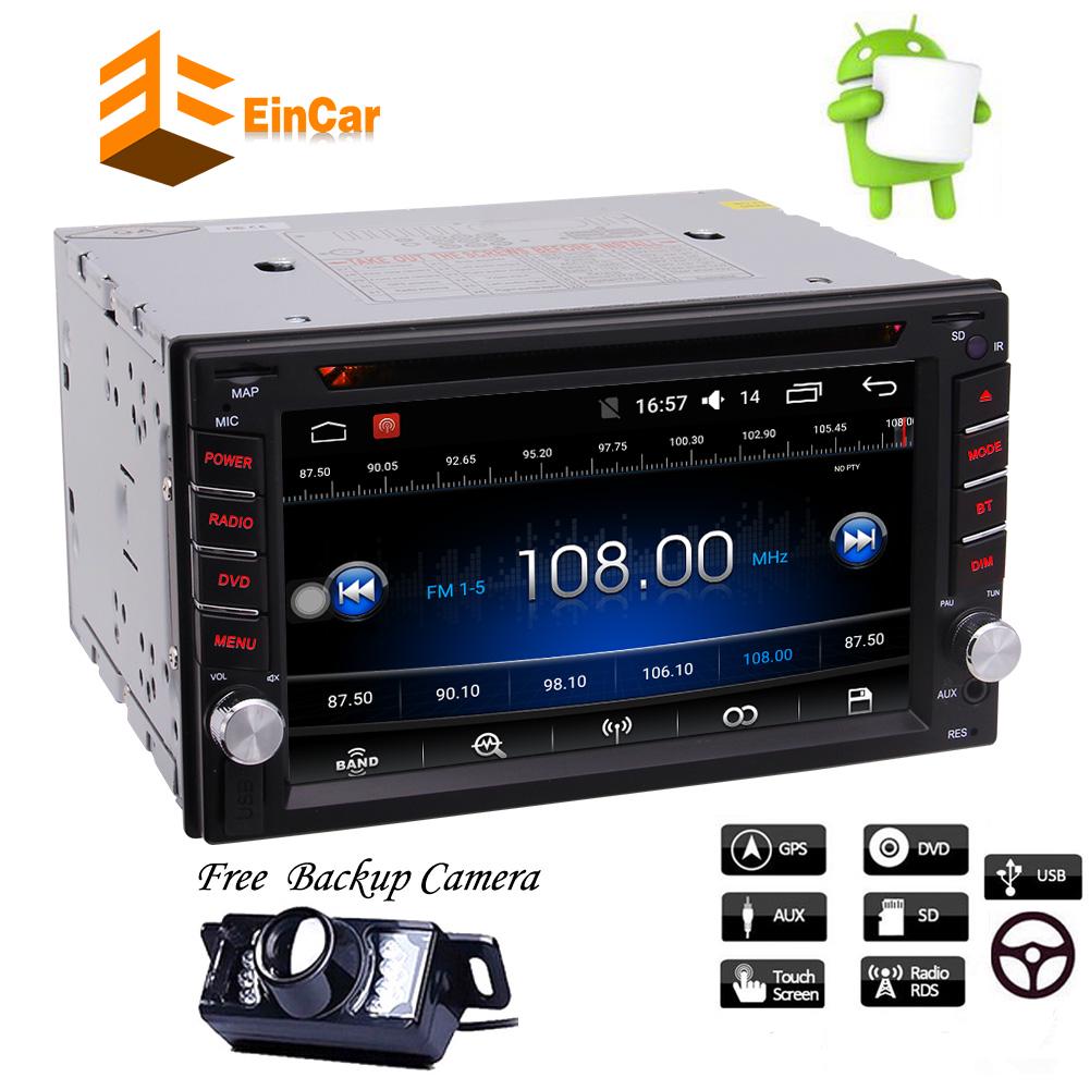 6.2" Android 6.0 Double 2 Din Head Unit Auto Car Radio Stereo DVD ...